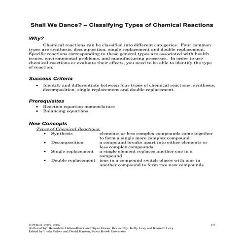 Classifying types-of-chemical-reactions.original | PDF