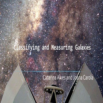 Classifying and measuring galaxies | PPT