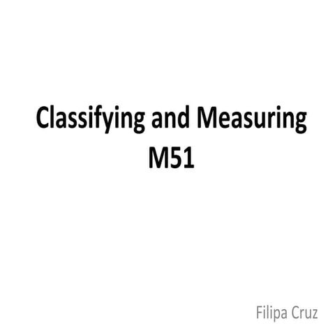 Classifying and measuring M51 | PPT
