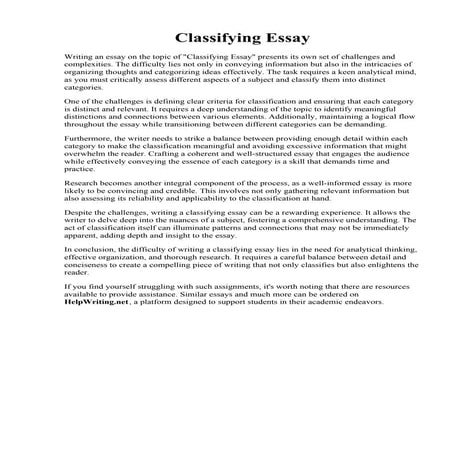 Commentary Essay Examples | PDF