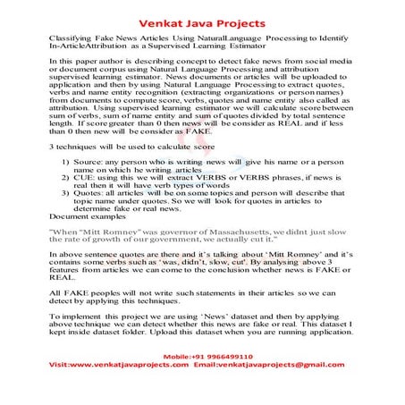 Classifying fake news articles using natural language processing to ...