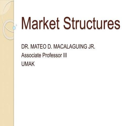 Classifying Market Structures ppt | PPT