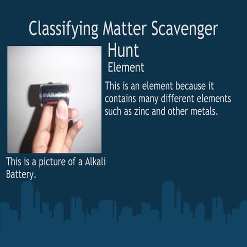 Classifying Matter Scavenger Hunt | PPTX