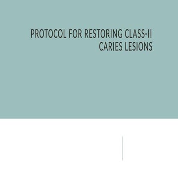 Class V and VI amalgam cavity preparations | PPTX