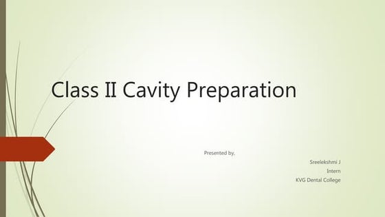 Class v tooth preparation for amalgam restorations | PPTX