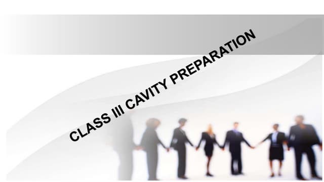 Class II Amalgam Preparation | PPT