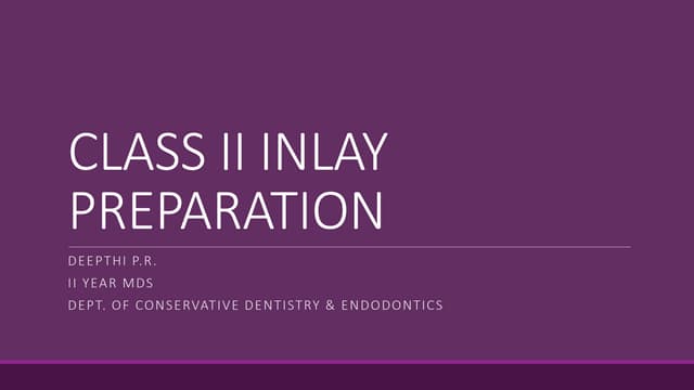 Vonlay; A paradigm shift in post endodontic restoration: A case report ...