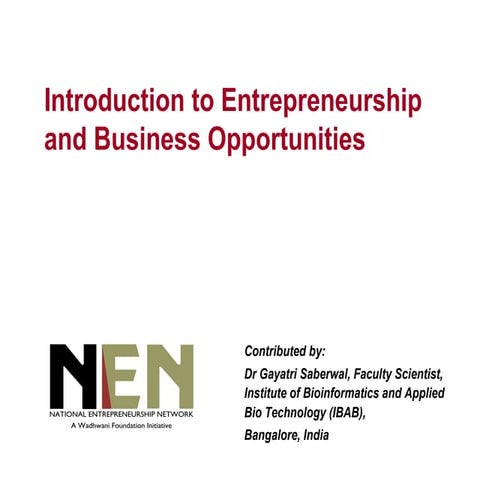 The promise of entrepreneurship as a field of research | PPTX