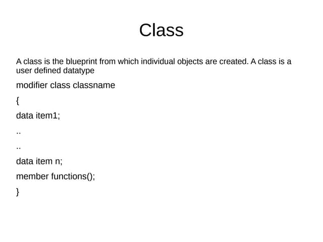 Classes And Objects In Java | Ppt