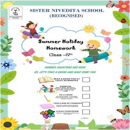 Class IVth - Summer Holiday Homework 2024 -2025.pdf