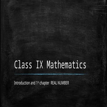 Number System of Class IX Mathematics.pptx