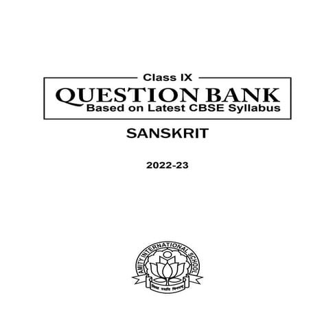 Class IX Sanskrit Ques Bank (Soft Copy) (1).pdf