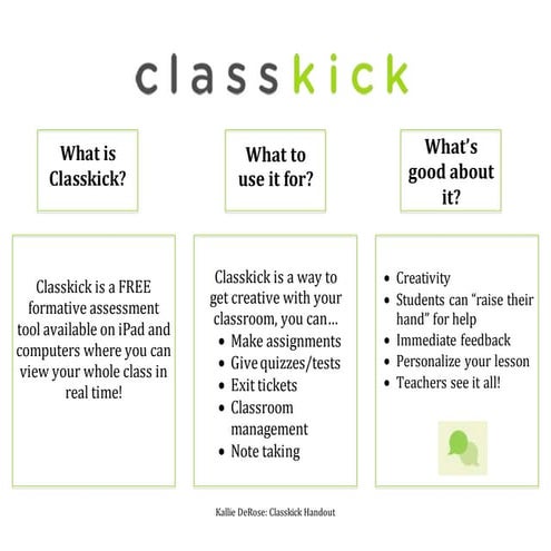 Classkick handout | DOCX