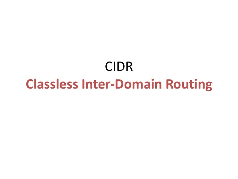 Images of Classless Inter-Domain Routing Page 2 - JapaneseClass.jp