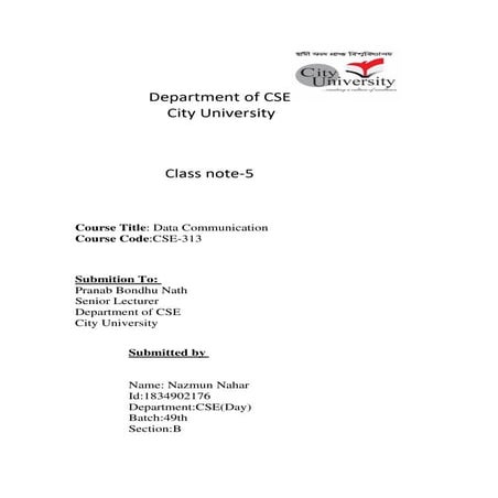 Class note 5..nazmun nahar 1834902176 | PDF