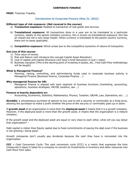 Chapter 5:Risk and Return | PDF