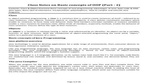Lecture 1 Introduction To Oop Pdf Pdf