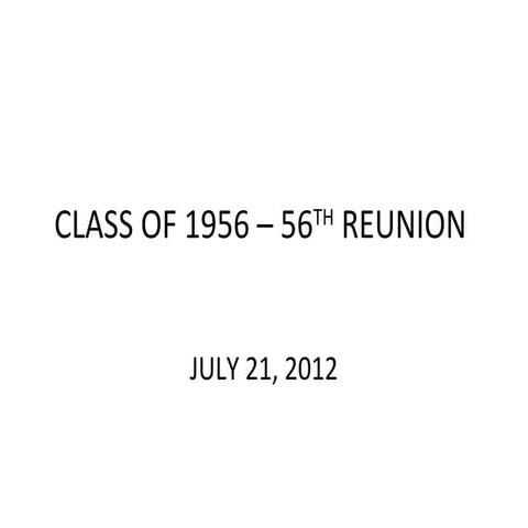 Class of 1956 – 56 th reunion | PPS