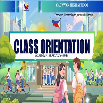 CLASS ORIENTATION power point presentation | PPTX