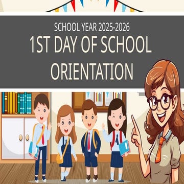Class Orientation for the School Year 2025-2026 | PPTX