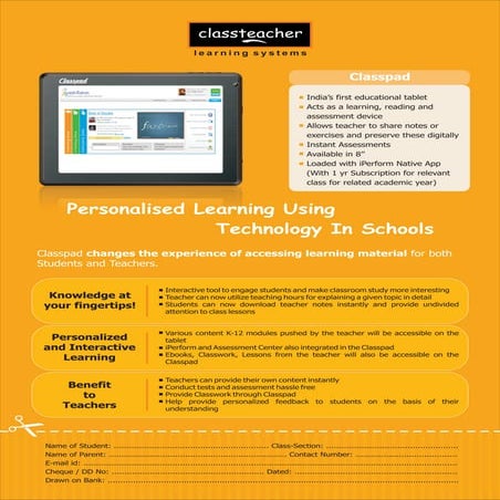 ClassPad educational tablet for students | PDF
