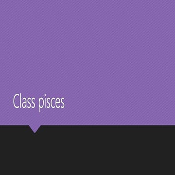 Class pisces | PPTX