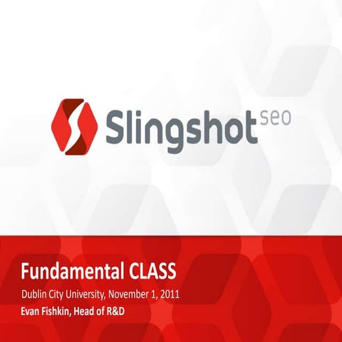 Class presentation dcu 11.2011