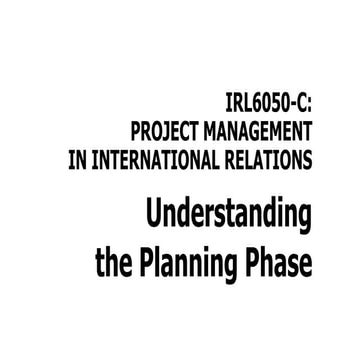 Ppt On Project Planning Pptx
