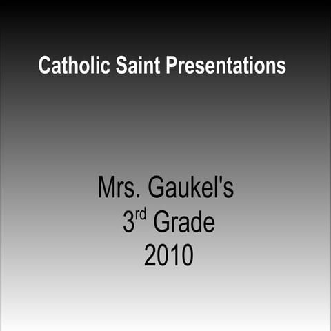 Saints | PPT