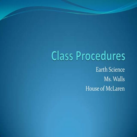 Class Procedures | PPTX