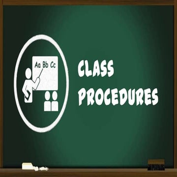 Art Class procedures | PPT