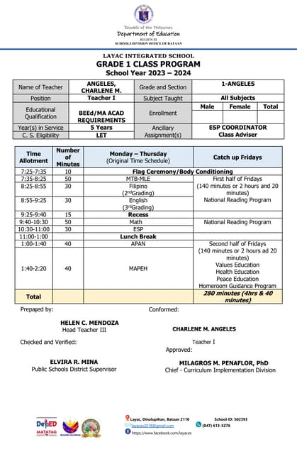 SF9 Card Grade I Sample Template 2025-2026 | DOCX