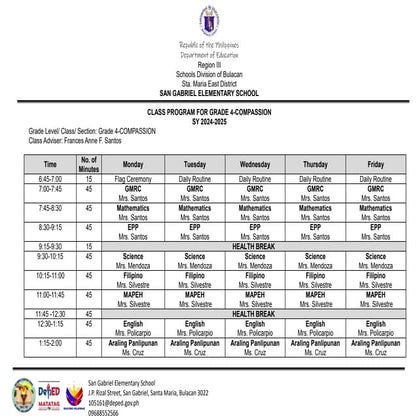 Class Programming of Grade 4 teachers SY 2024-2025.docx