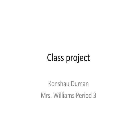 Class project | PPTX