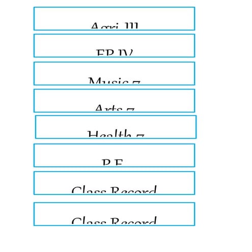 Class record cover pottery | DOCX