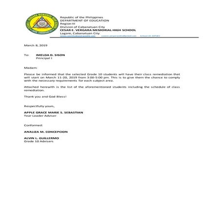 Class remediation | DOCX