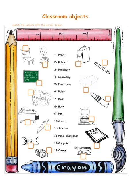 Classroom Objects | PPT