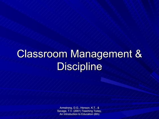 Managing the classroom | DOCX | Secondary Education | Education