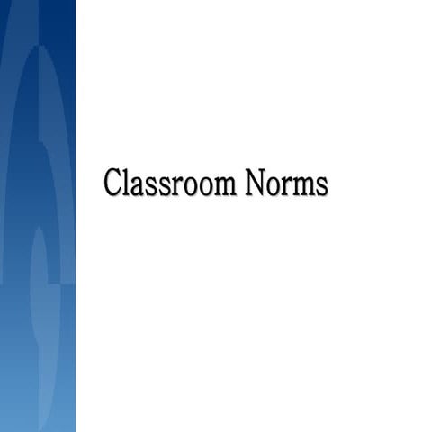 Classroom Norms | PPT