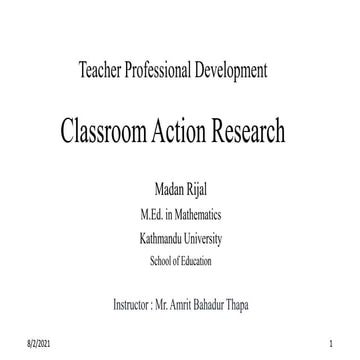 Classroom action research | PPTX
