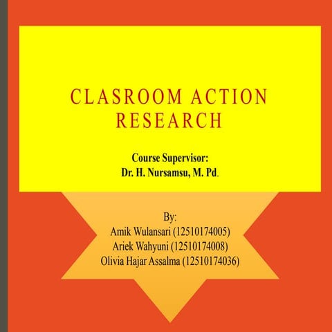 Classroom action research | PPTX
