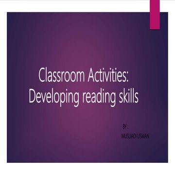 Classroom activities | PPTX