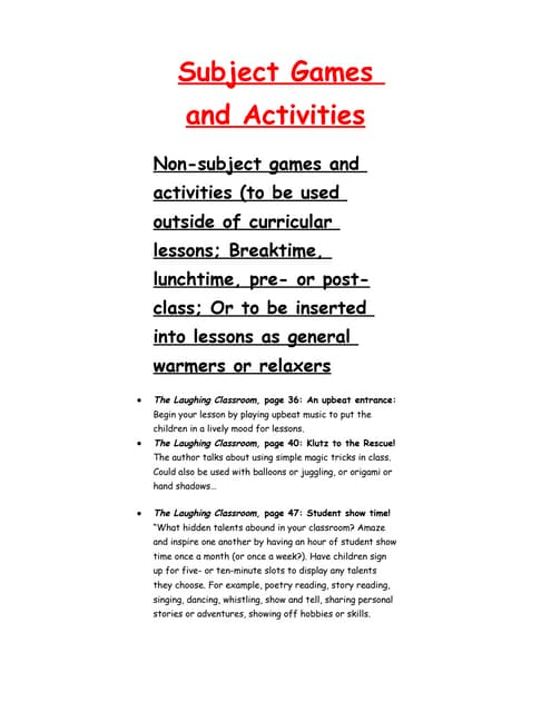 Classroom objects-lesson-plan | PDF