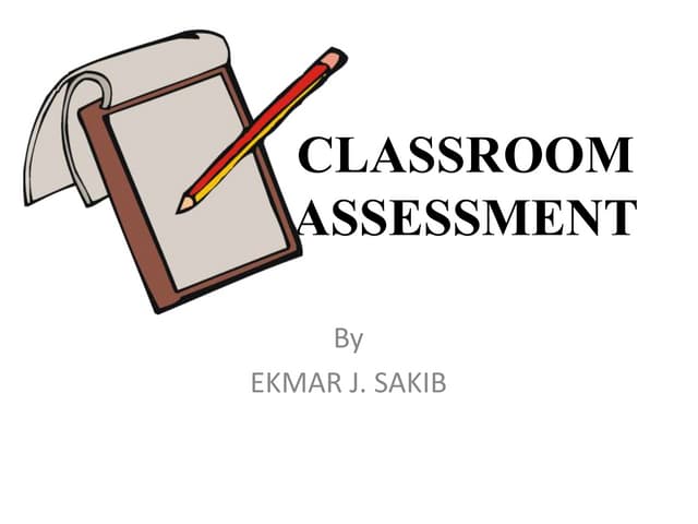 Classroom Assessment Per Do 8 S2015 Pptx