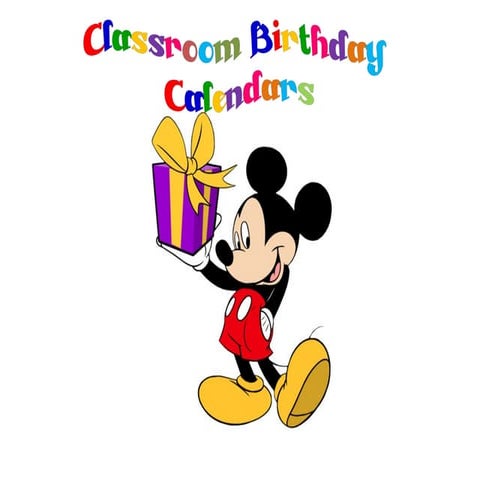 Classroom Birthday Calendars | PPT