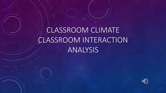 The classroom climate | PPTX | Secondary Education | Education