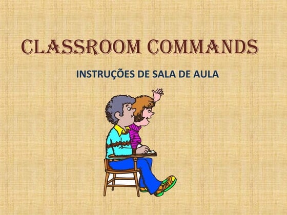 English Classroom Commands Ppt 6490