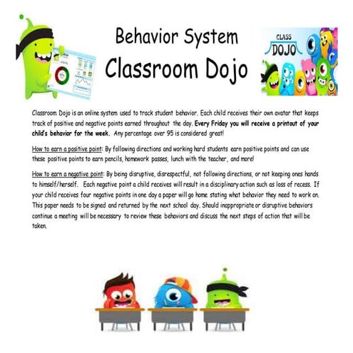 Classroom Dojo -PBIS | DOCX