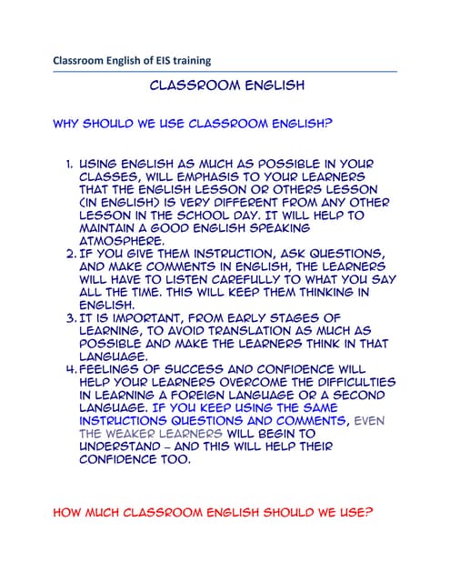 English commands | PDF