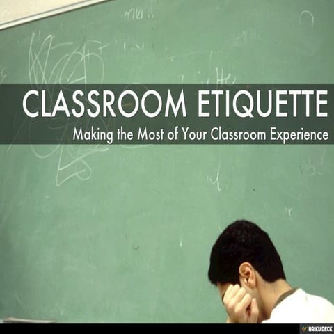 Classroom Etiquette | PPT